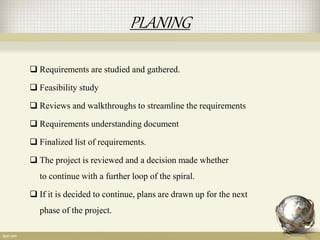 Spiral model explanation | PPT