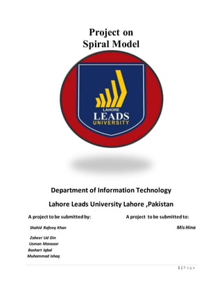 Spiral model project | DOCX