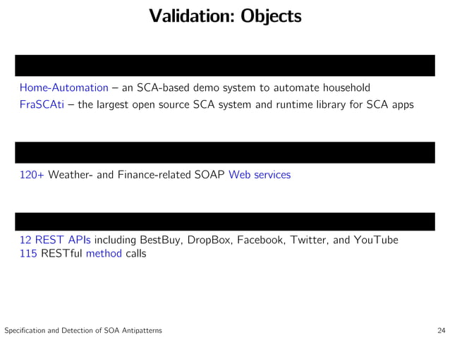 Specification And Detection Of Soa Antipatterns Ppt