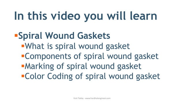 Spiral Wound Gasket Basics, Components, Marking, Color Coding for ...