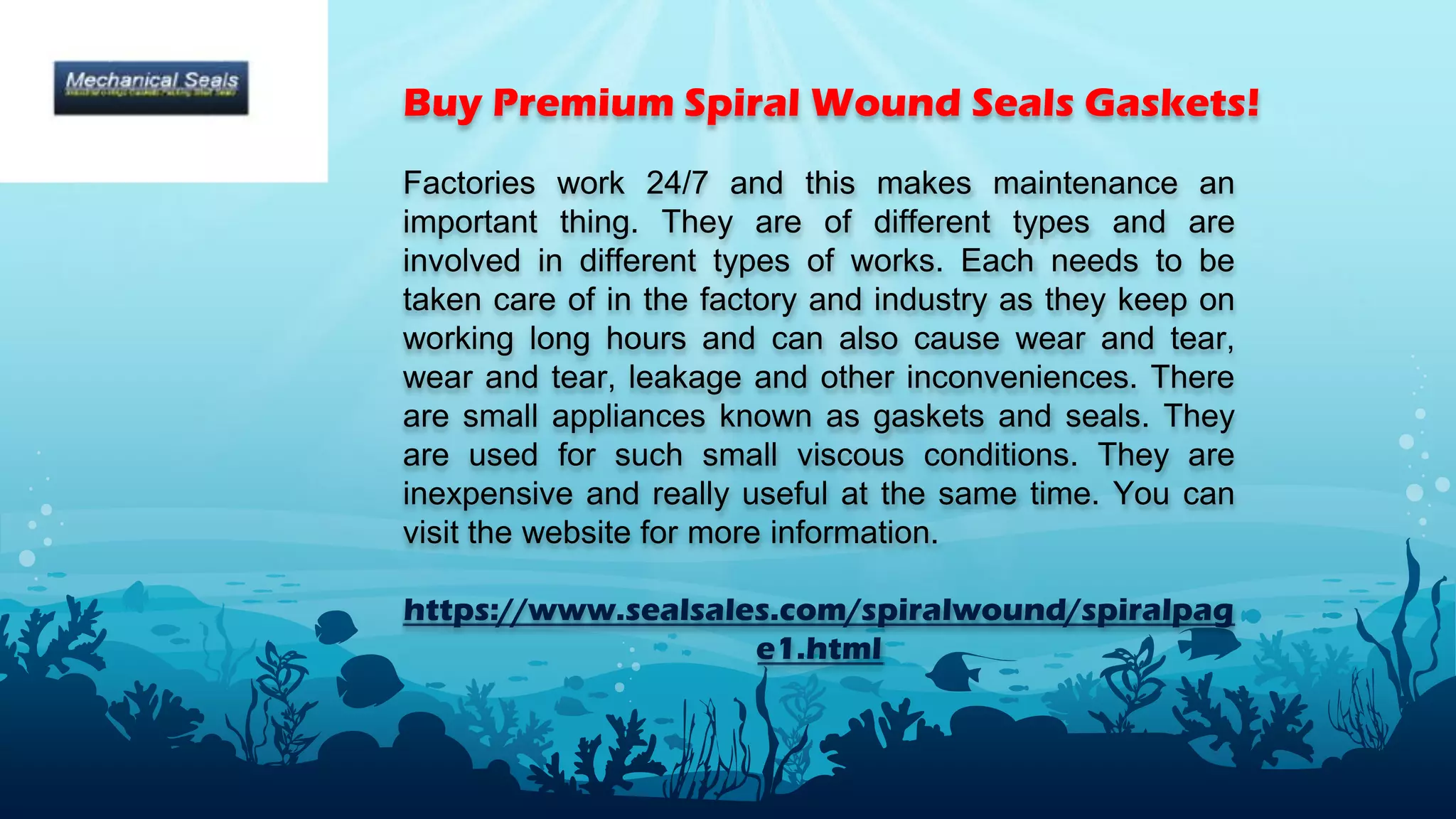 Spiral wound gaskets | PPTX