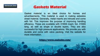 Spiral wound gaskets | PPTX