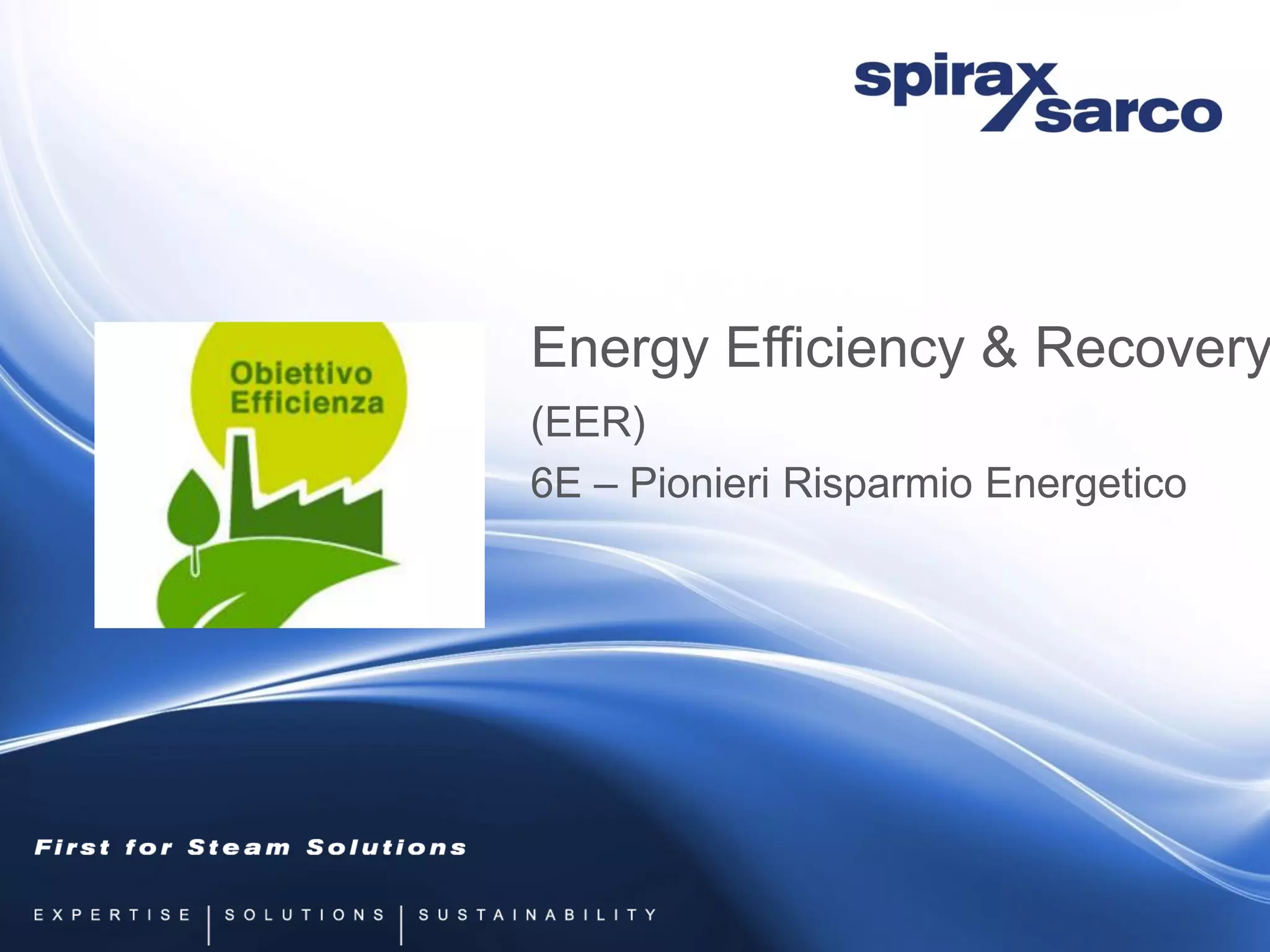 Spirax Sarco - 6E - energy efficiency & recovery | PDF