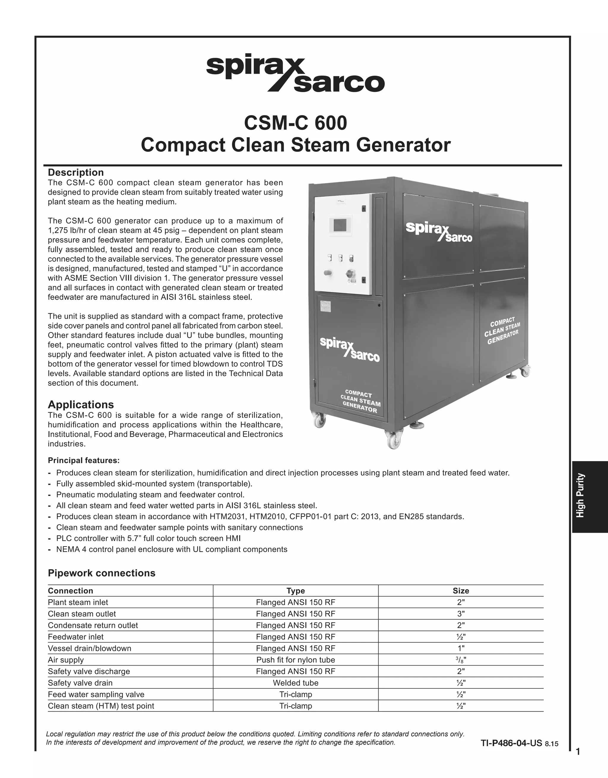 Compact Clean Steam Generator | PDF