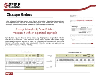 Spire Builders Brochure | PDF