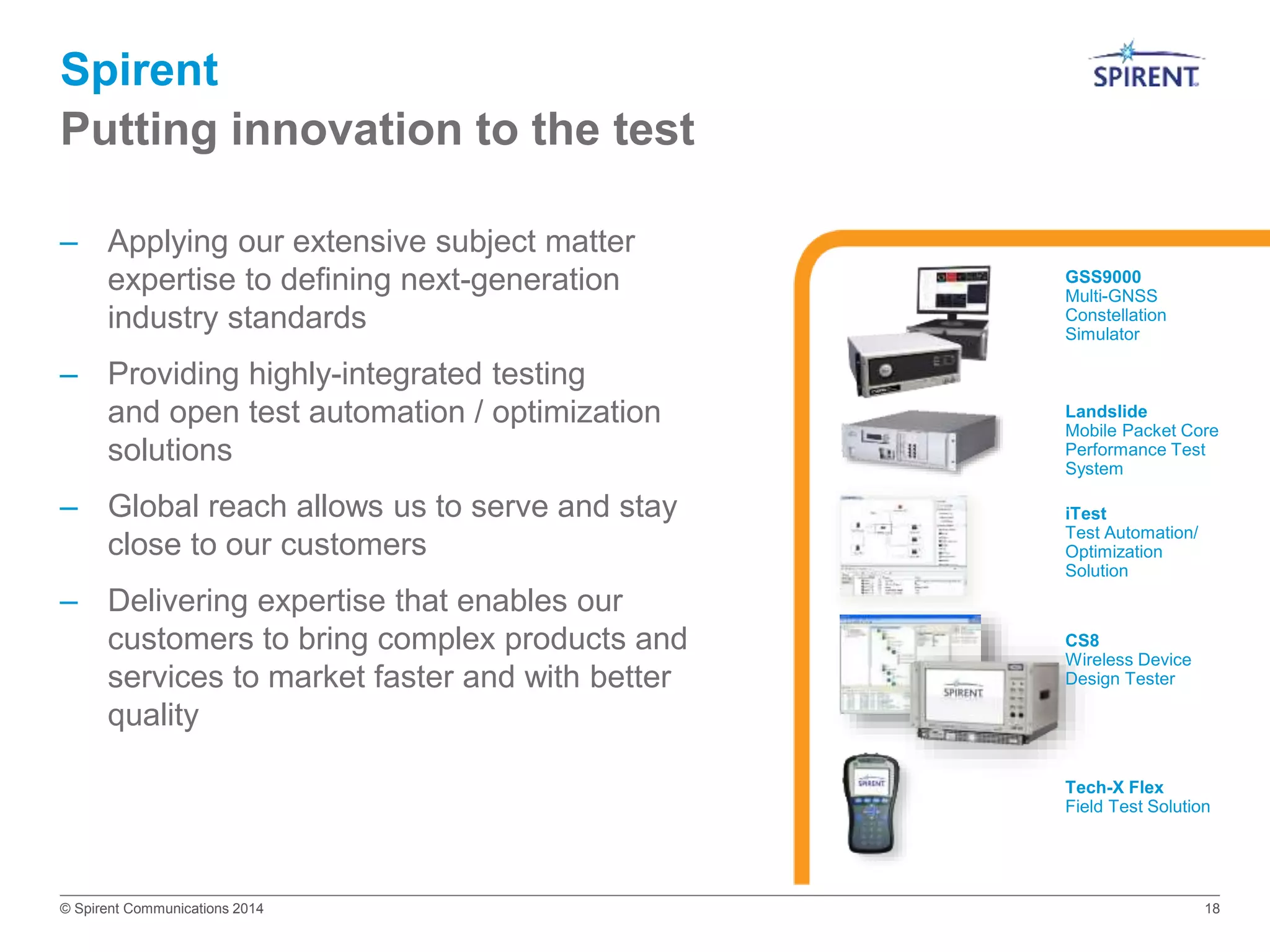 Spirent Corporate Presentation_2014 | PPTX | Computer Networking ...