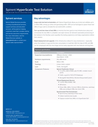 Spirent HyperScale Test Solution | PDF
