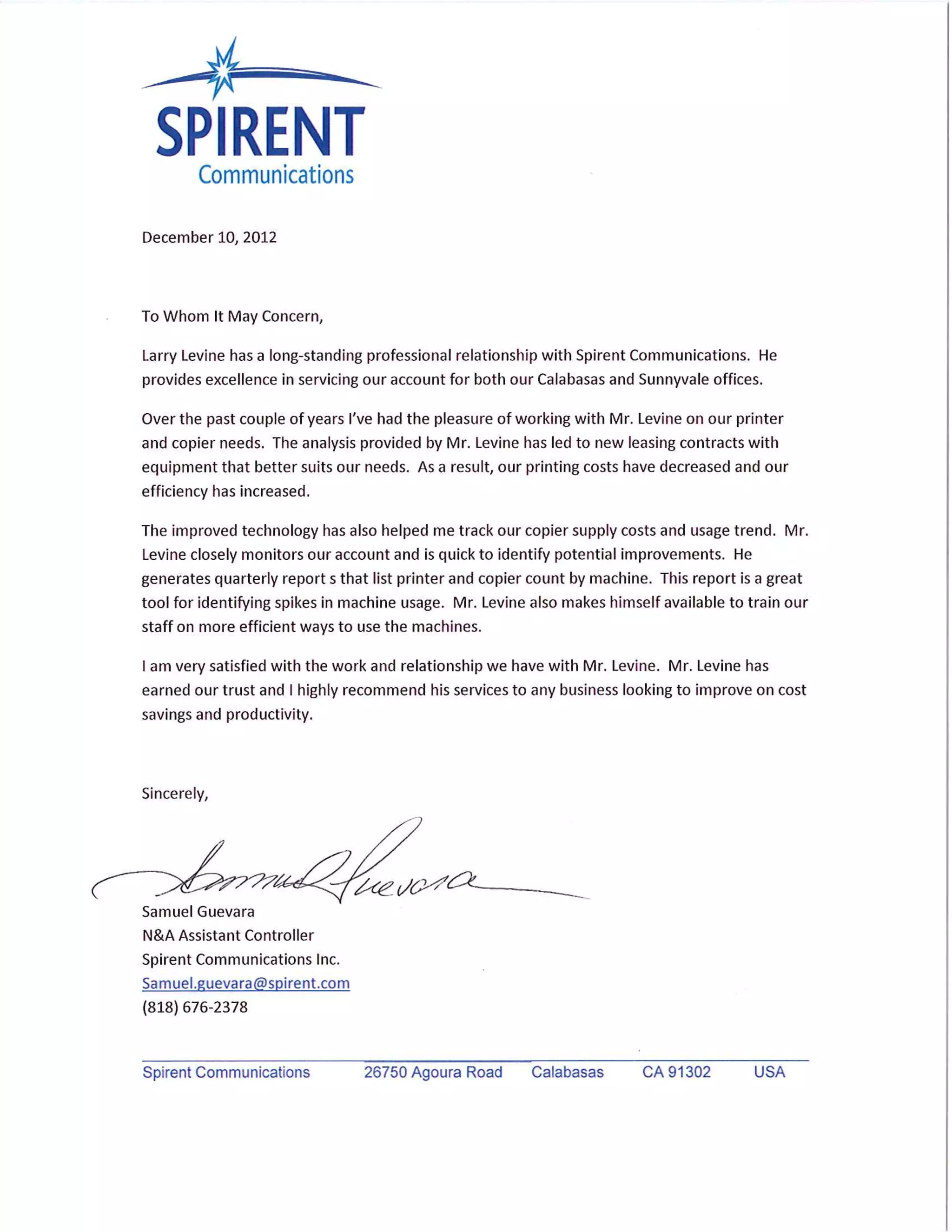 Spirent Communications, Inc | PDF