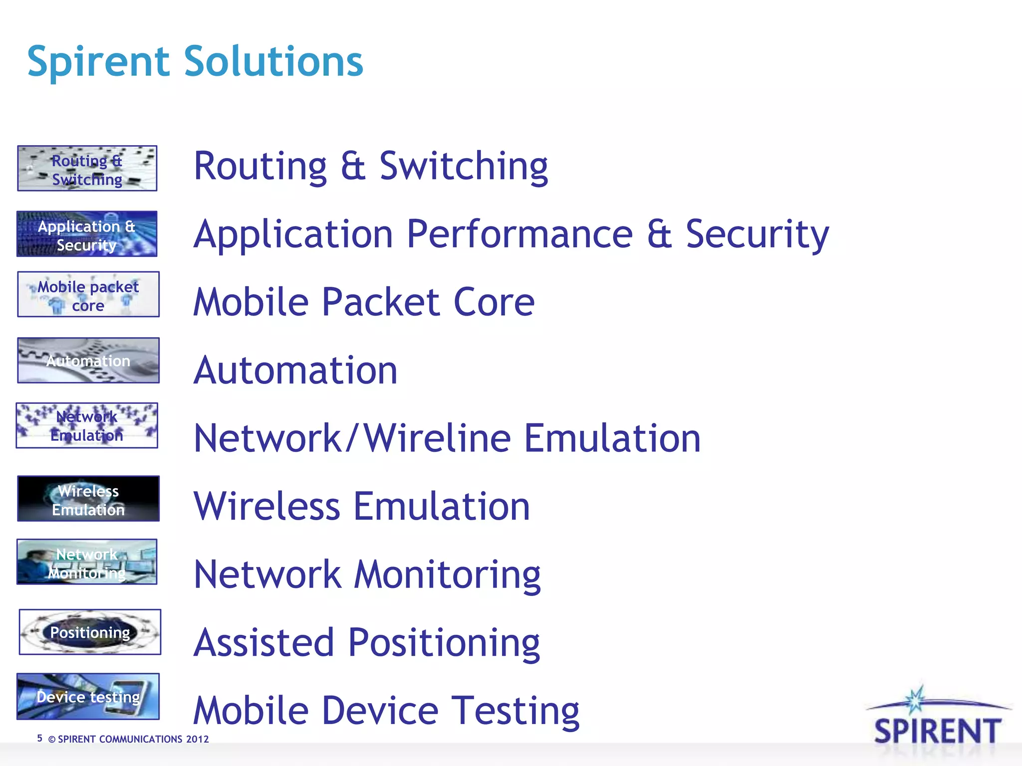 Spirent overview2013 | PPTX