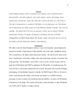 Spi research paper | DOCX | Computer Peripherals | Computing