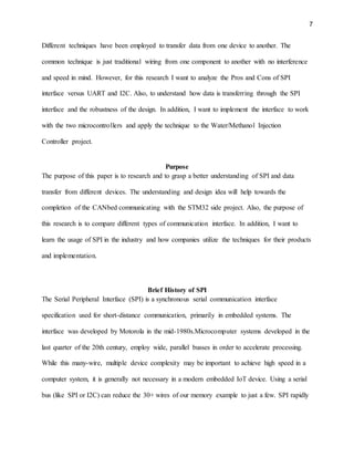 Spi research paper | DOCX | Computer Peripherals | Computing