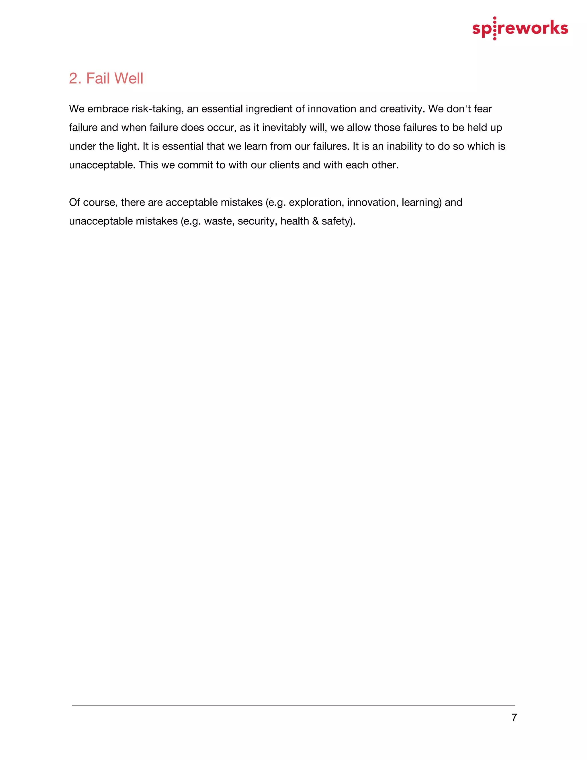 Spireworks guiding principles | PDF