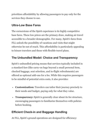 Spirit Airlines FLL Terminal +1–888–839–0502 | PDF