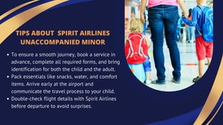 What is the policy for unaccompanied minors flying with Spirit Airlines ...