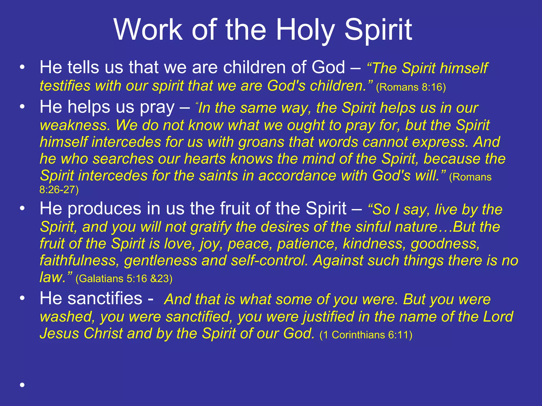 Spirit help us pray lesson 9 | PPT