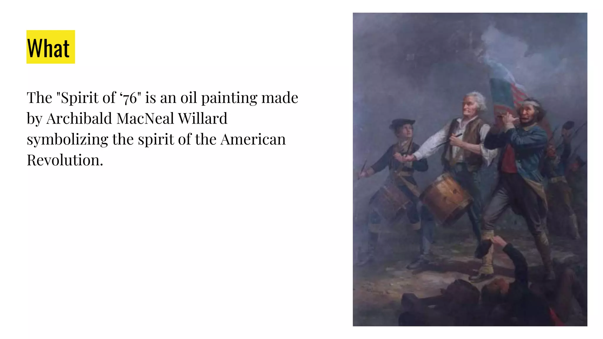 “Spirit of ‘76” by Archibald Willard | PPTX
