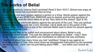 Spirit of Belial | PPTX