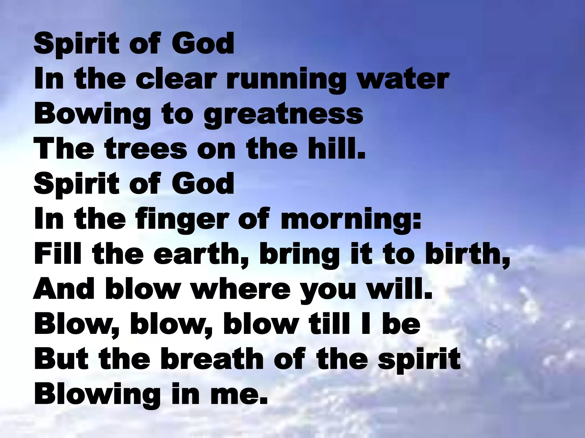 Spirit of god | PPTX