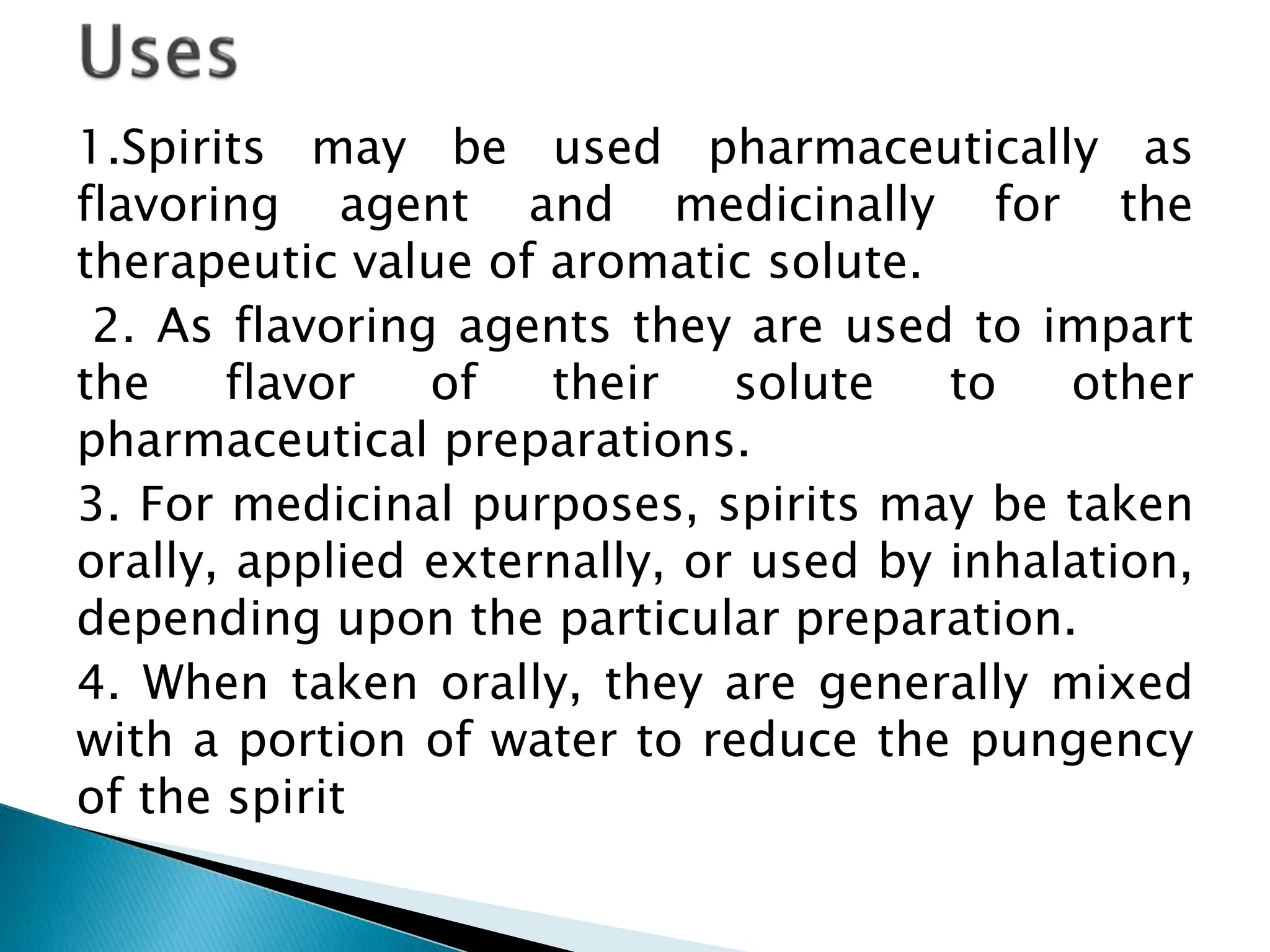 SPIRITS. And how is prepared for laboratory use | PPTX