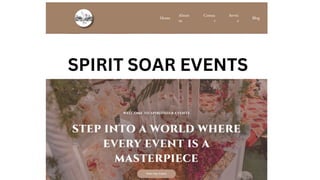 spirit soar events wedding and corporate | PDF