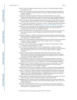 Spirituality and Religious Coping in African American Youth with ...