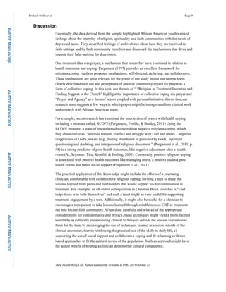 Spirituality and Religious Coping in African American Youth with ...