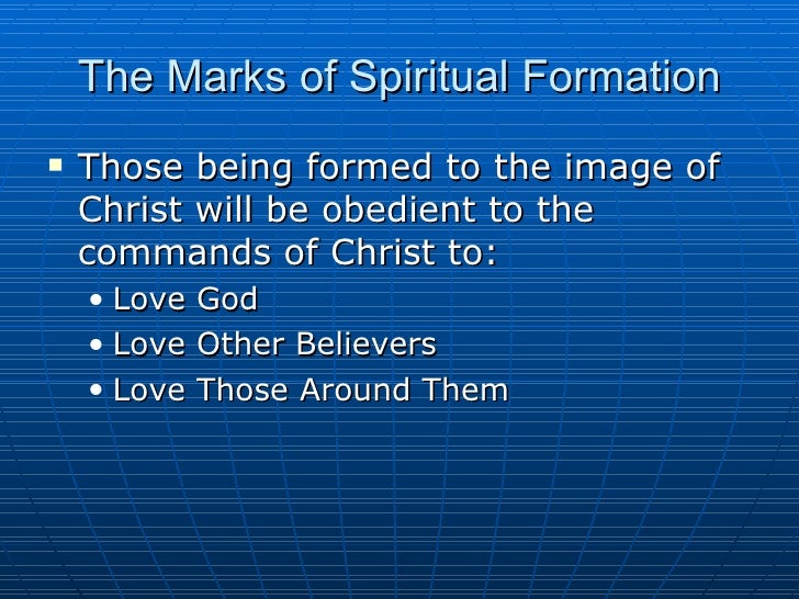 Spiritual Formation Comprehensive Plan Spiritual Formation Comprehensive Plan