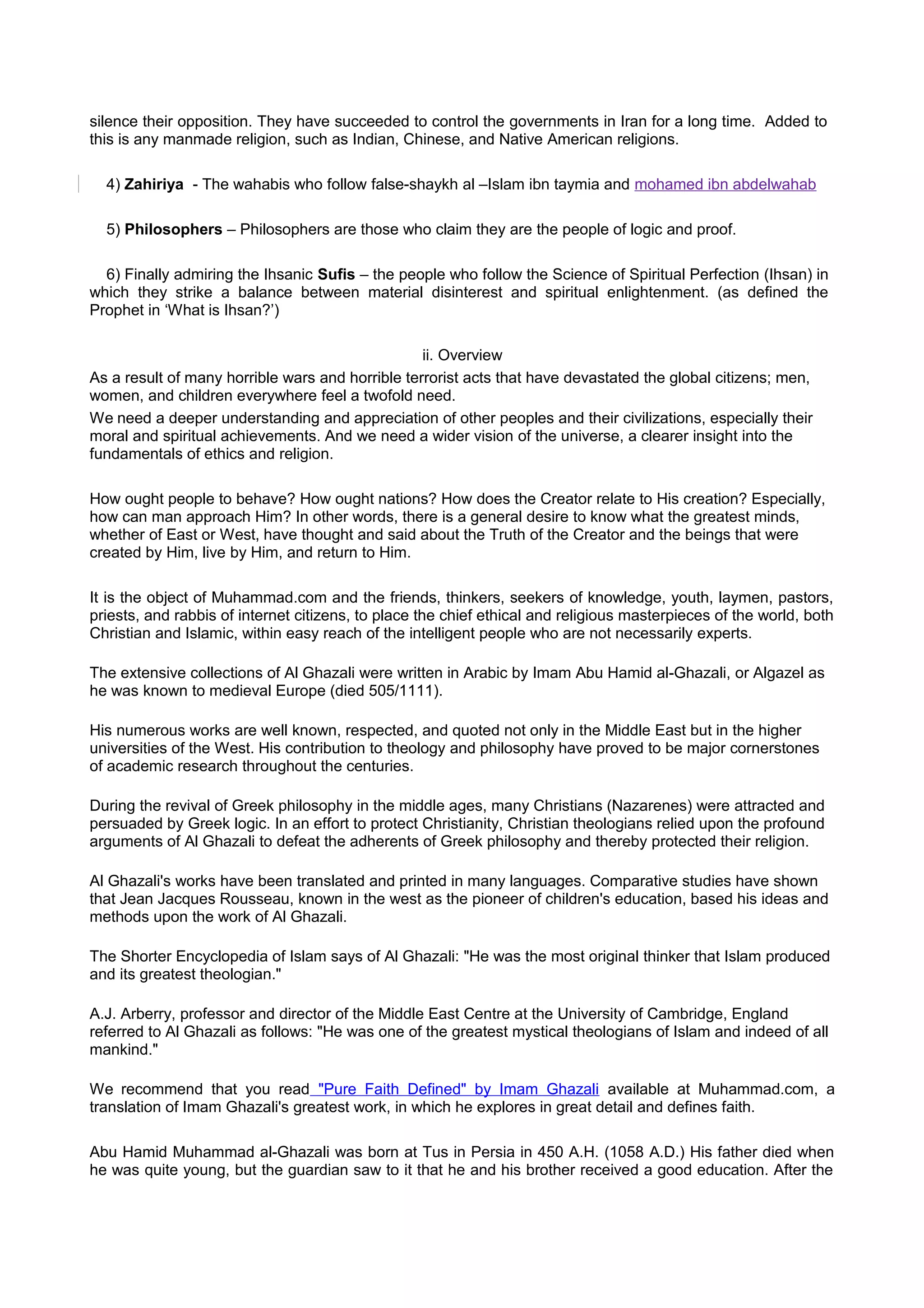 Spiritual roadmap-by-ghazali | DOC