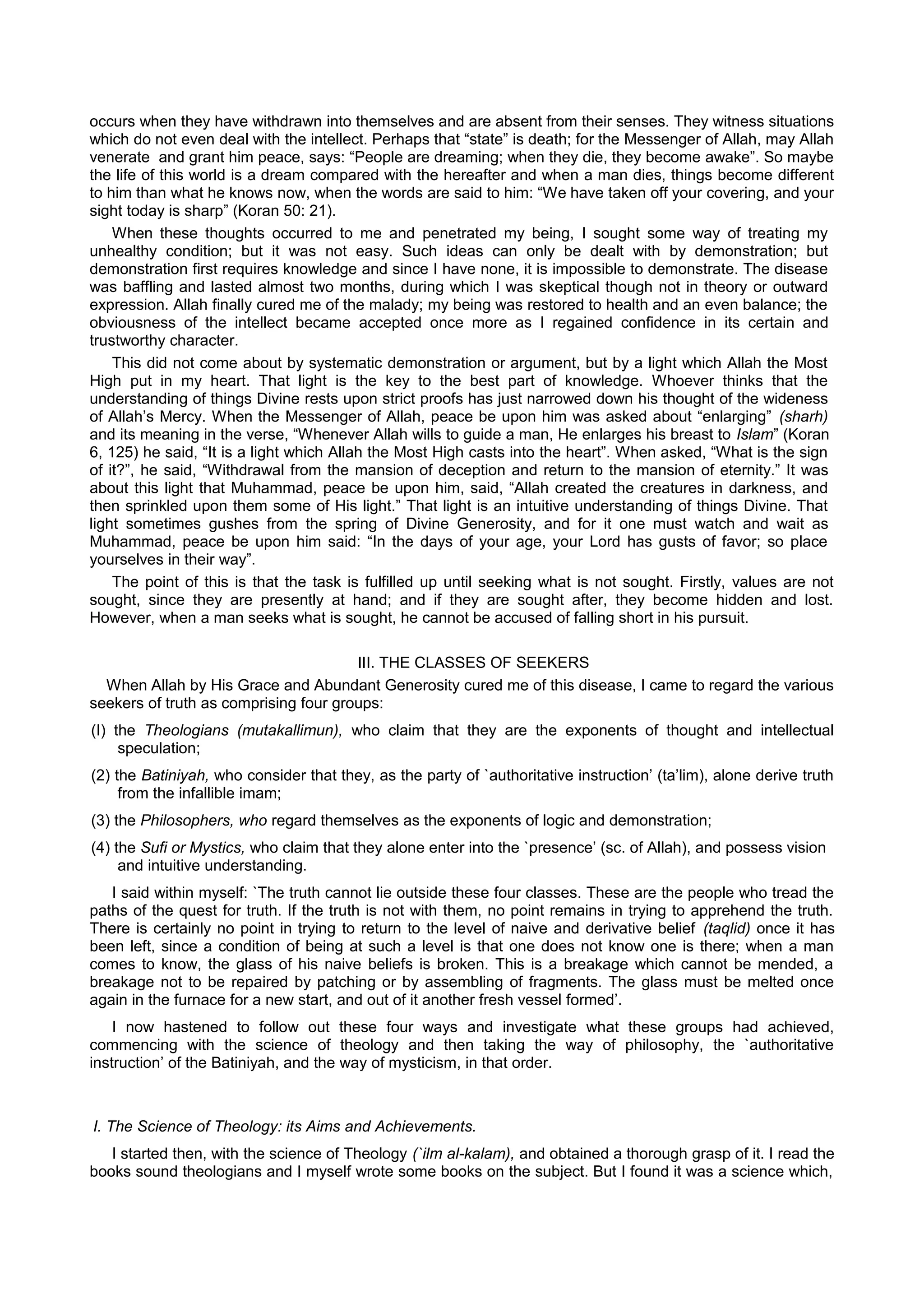 Spiritual roadmap-by-ghazali | DOC