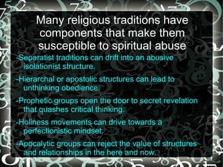 Spiritual Abuse I | PPT