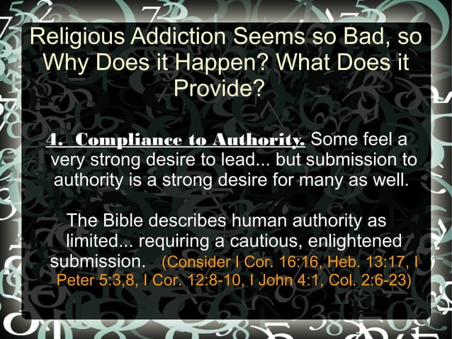 Spiritual Abuse 3: Religious Addiction | PPT