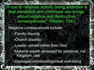 Spiritual Abuse 3: Religious Addiction | PPT