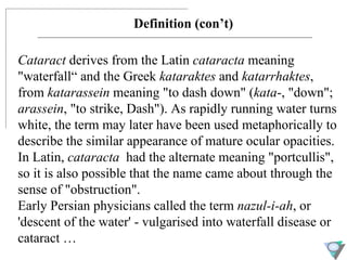 Spiritual Cataracts Cpln | PPT