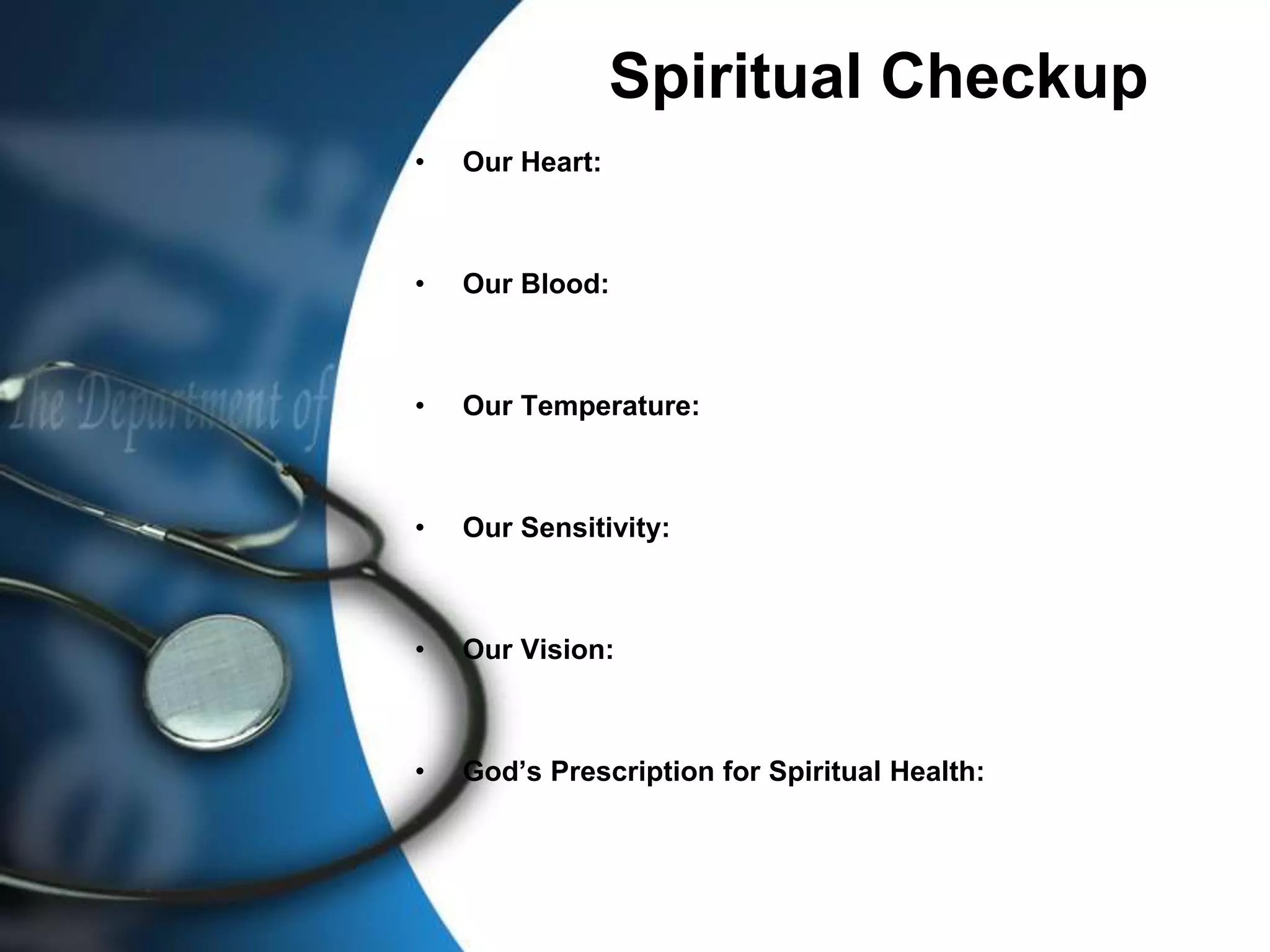 Spiritual Checkup | PPTX