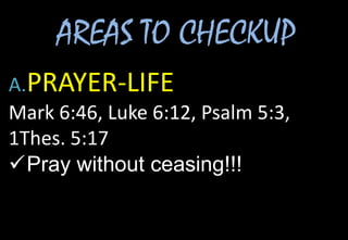 Bible Teaching_Spiritual Checkup by Engr. Spark Victory Ovadje | PPTX