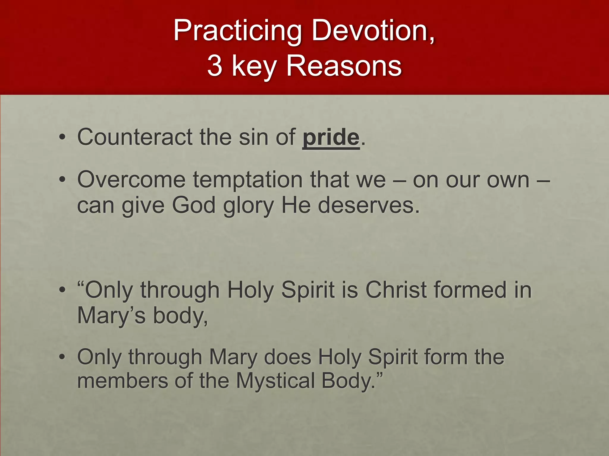 Spiritual Classics - de montfort's True Devotion | PPT