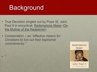 Spiritual Classics - de montfort's True Devotion | PPT