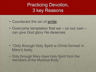 Spiritual Classics - de montfort's True Devotion | PPTX