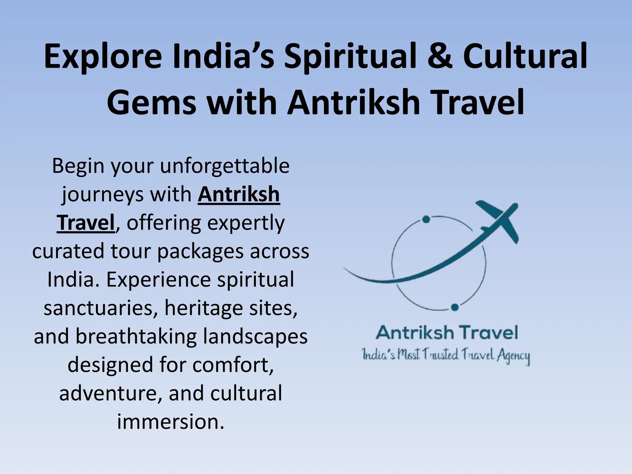 Spiritual & Cultural Journeys of India with Antriksh Travel.pptx.pdf