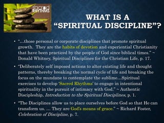 Spiritual disciples adult ss class - intro & inward | PPTX