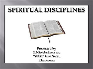 Spiritual disciplines | PPT
