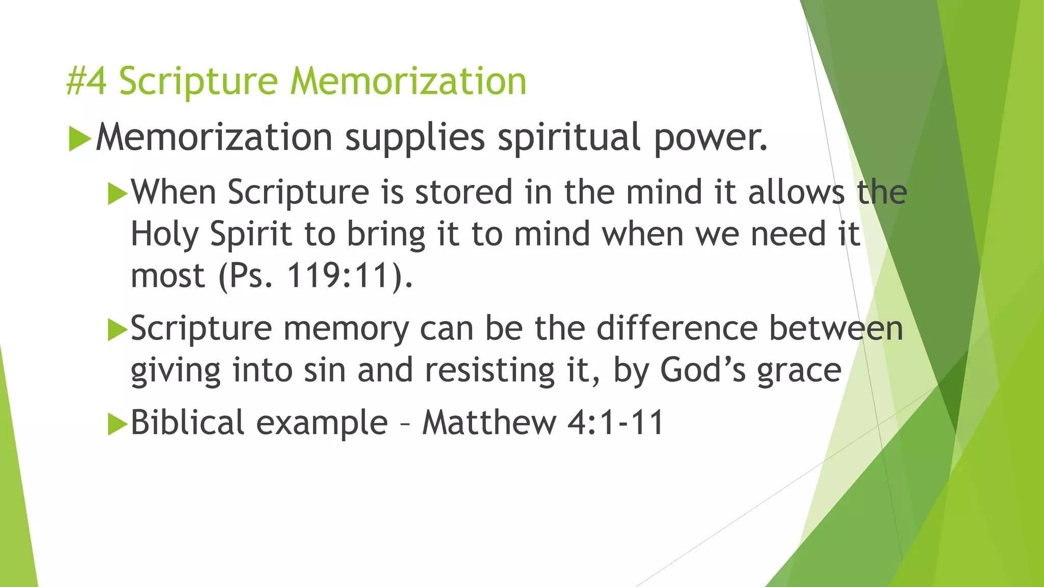 Bible Intake - Spiritual Disciplines | PPTX