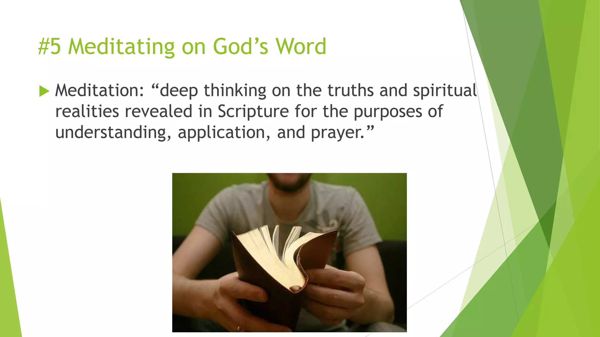 Bible Intake - Spiritual Disciplines | PPTX