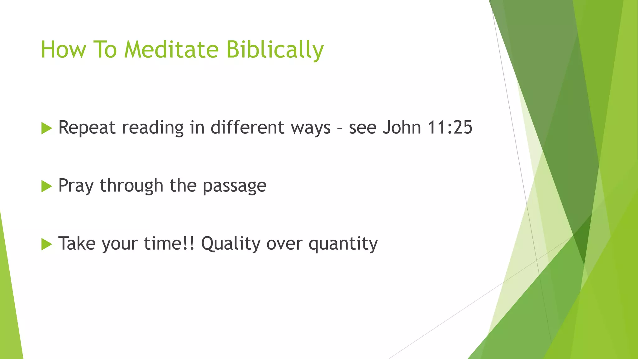Bible Intake - Spiritual Disciplines | PPTX