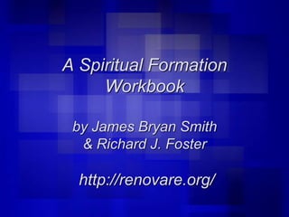 SPIRITUAL DISCIPLINES.monday.jmunn.ppt