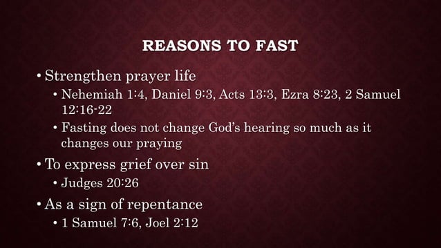 Fasting - Spiritual Disciplines | PPTX