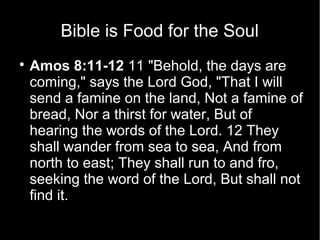 Spiritual famine | PPT