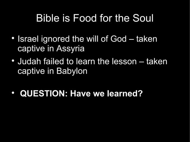 Spiritual famine | PPT