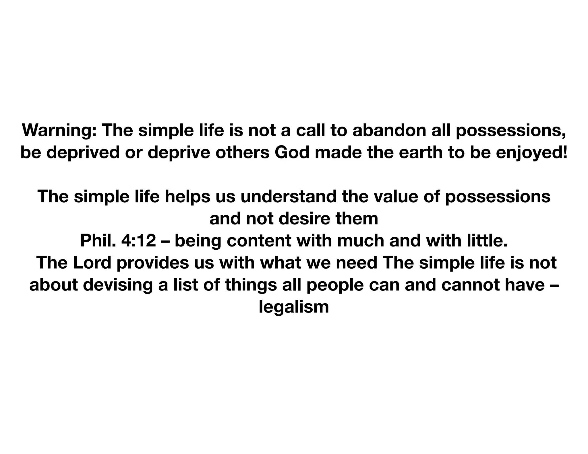 The Discipline of Simplicity: Spiritual Formation Lesson | PDF ...