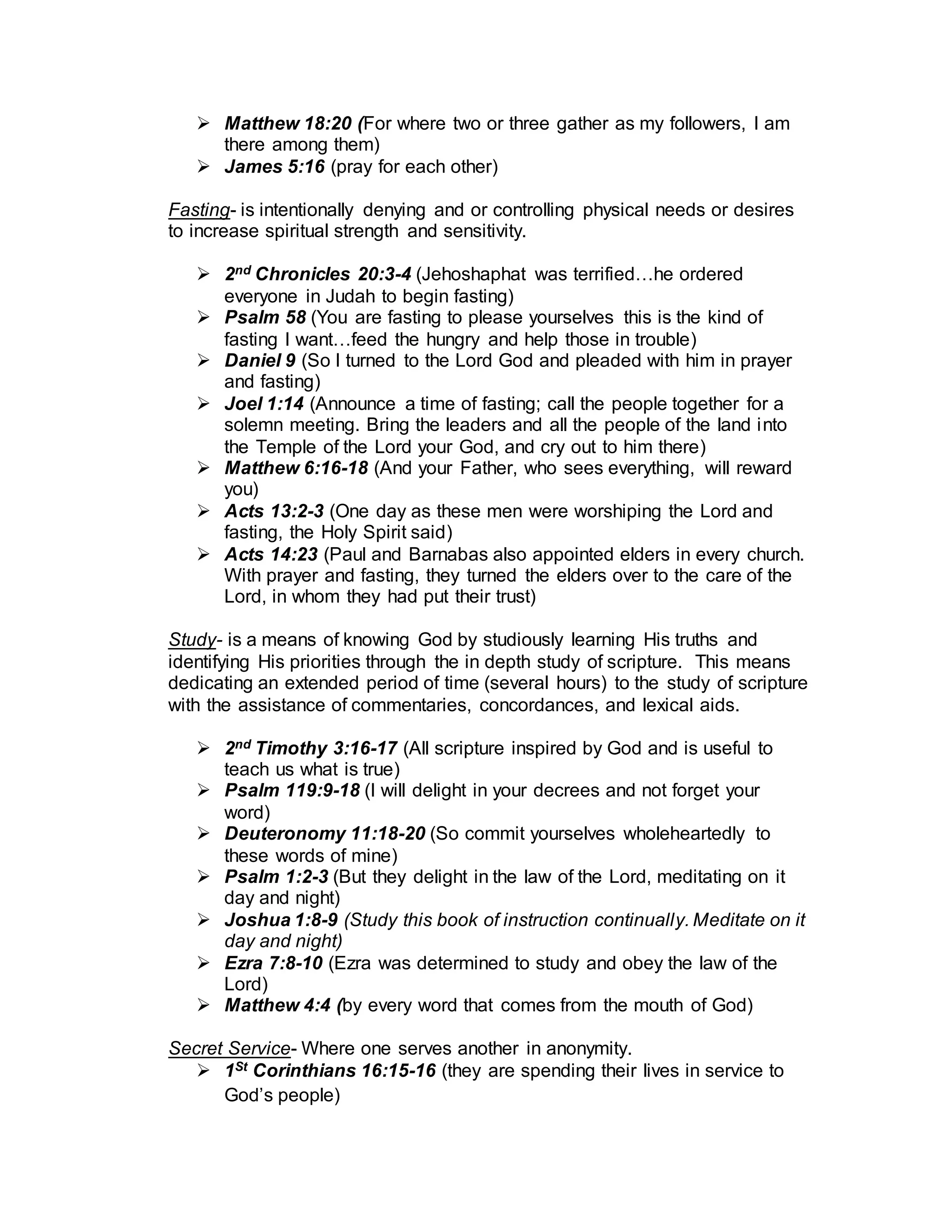 Spiritual Formation Plan Worksheet | DOCX